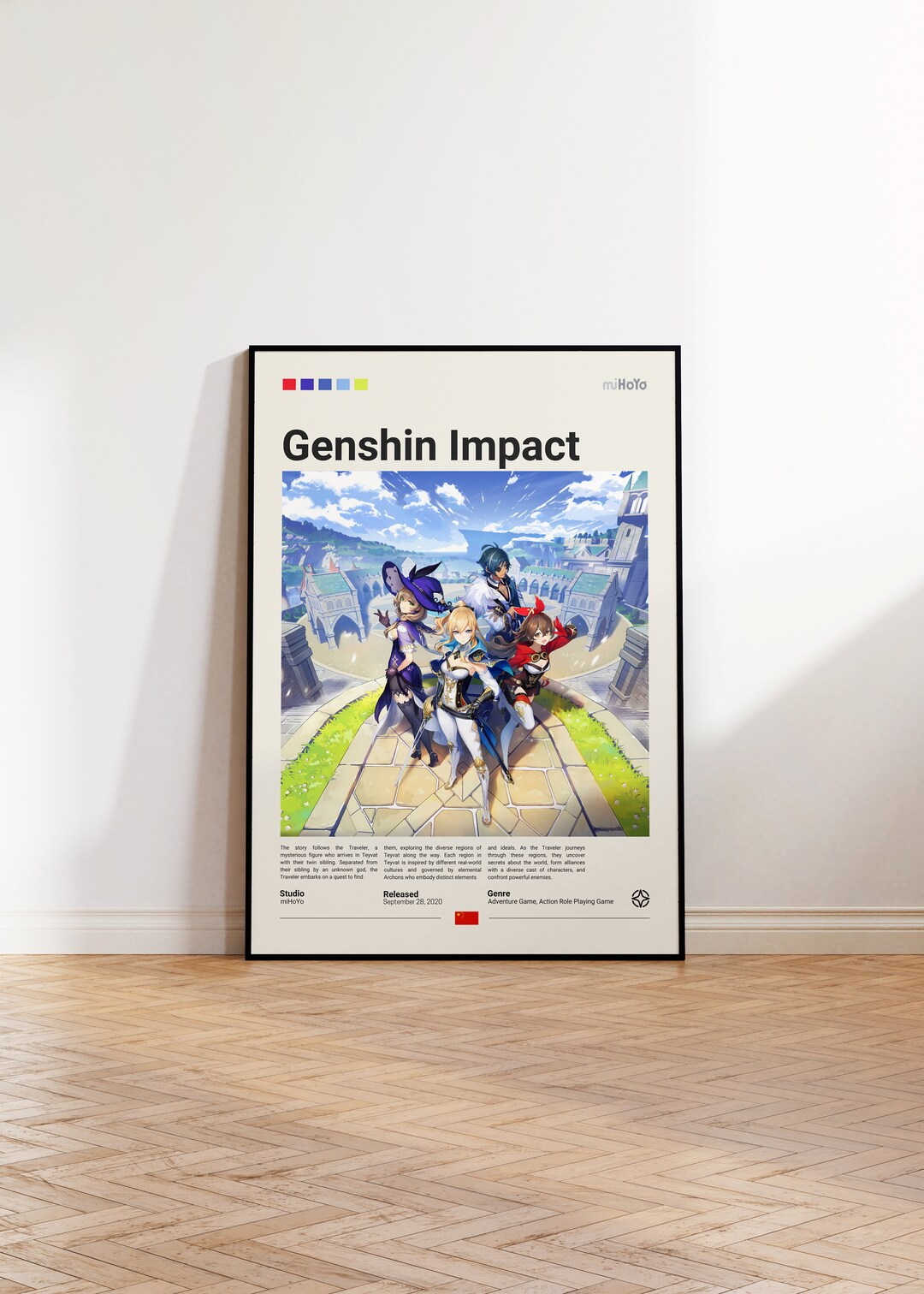 Genshin Impact Poster, Genshin Impact Fan Gift, Video Game Poster ...