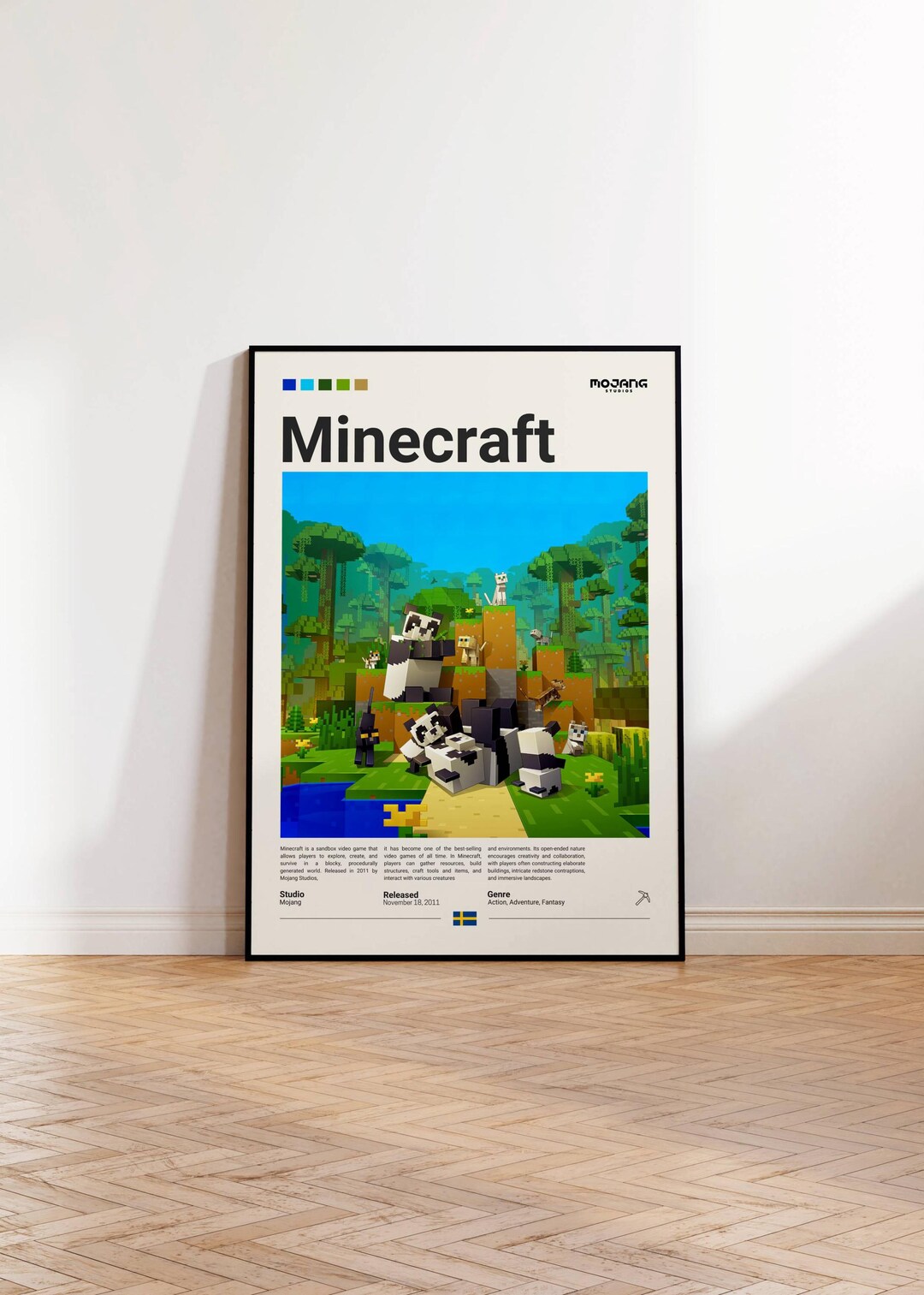 Minecraft Poster, Video Game Poster, Minecraft Gift, Gamer Gift, Video ...