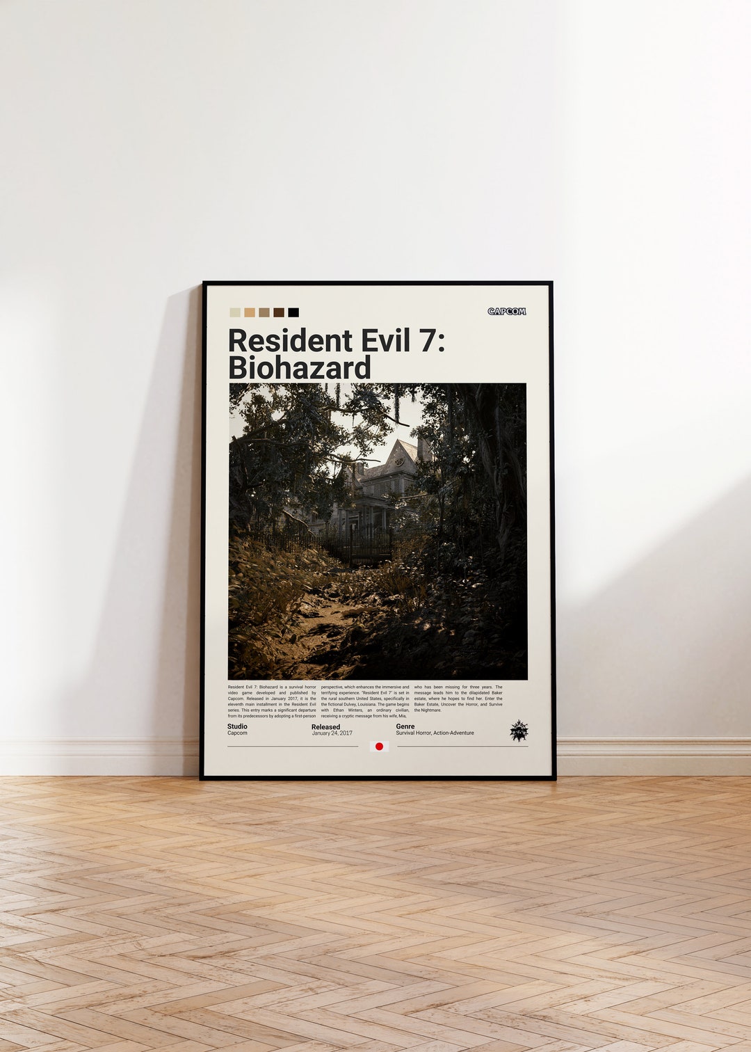 Resident Evil 7 Poster, Resident Evil Fan Gift, Video Game Poster ...