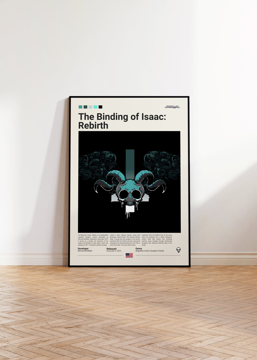 The Binding of Isaac Poster, Rebirth Poster, Video Game Poster ...