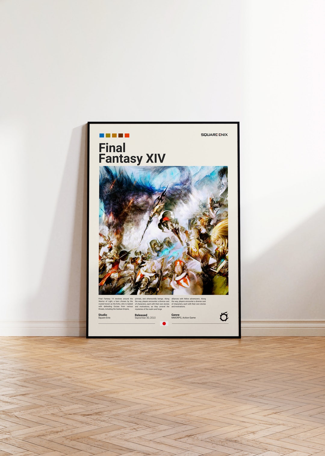 Final Fantasy 14 Poster, Final Fantasy Poster, Video Game Poster ...