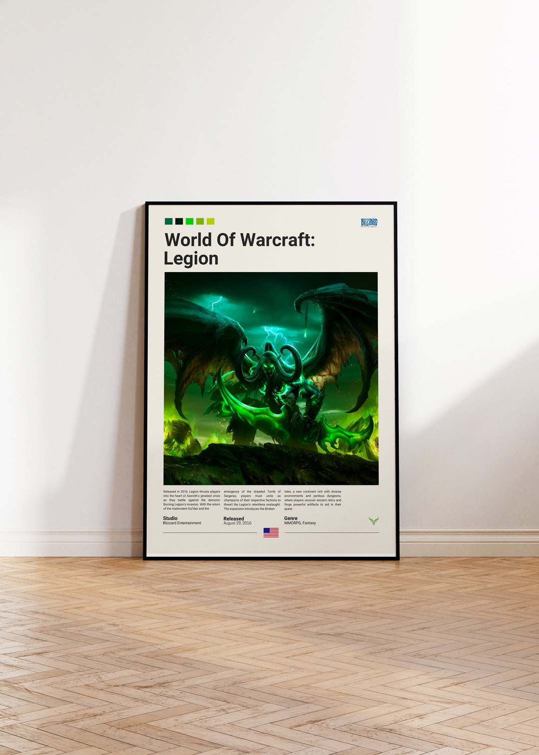 World of Warcraft Poster, World of Warcraft Fan Gift, Video Game Poster ...