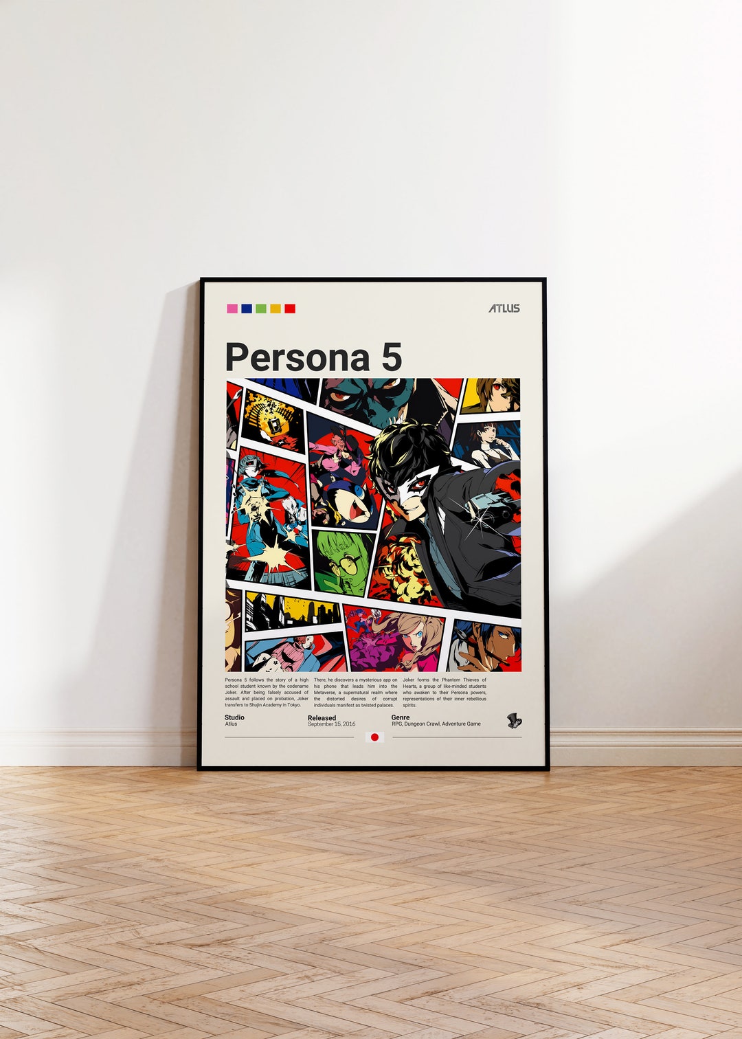 Persona 5 Poster, Video Game Poster, Persona Fan Gift, Gamer Gift ...