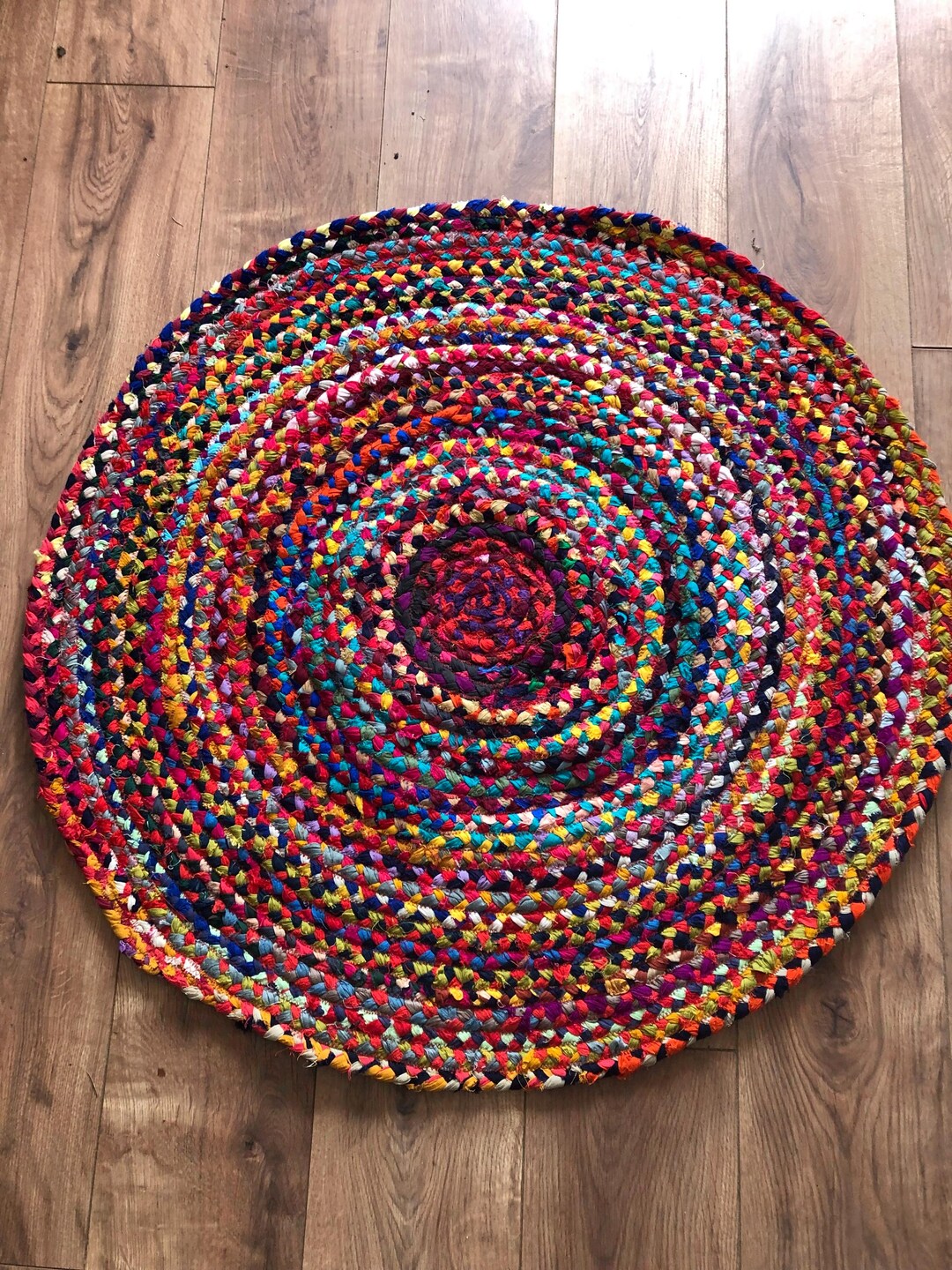 Circle Chindi Round Rag Rug - Etsy