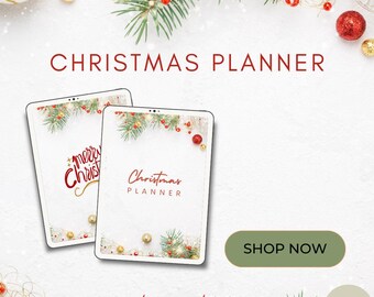 Christmas Weekly Planner Digital Planner Holidays - Etsy