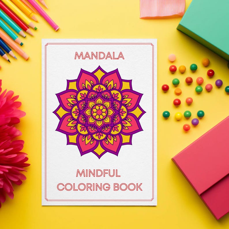 Mandala Mindful Coloring - Etsy