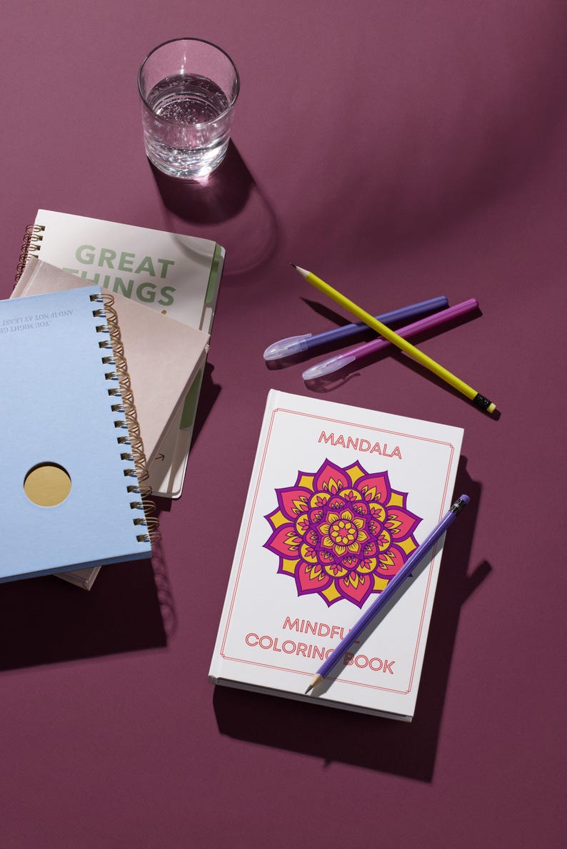 Mandala Mindful Coloring - Etsy