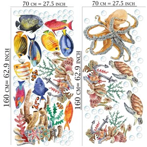Ocean Wall Decals, Under the Sea Wall Decals, Coral Reef Wall Decal for ...