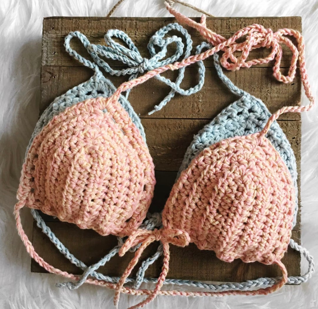 Crochet Bikini Top Pattern Bikini Top Pattern Bralette Pattern Beach ...