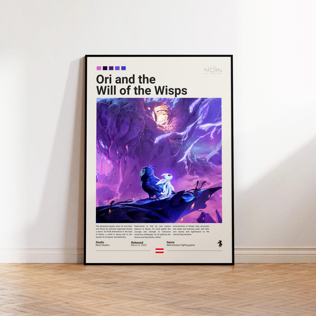 Ori and the Will of the Wisps Poster, Video Game Poster, Gamer Gift ...