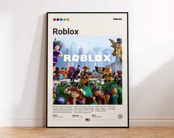 Roblox Poster, Fan Gift, Video Game Poster, Gaming Room Decor, Gamer ...