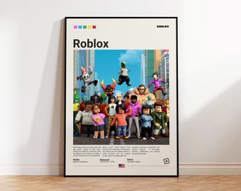 Roblox Poster, Fan Gift, Video Game Poster, Gaming Room Decor, Gamer ...