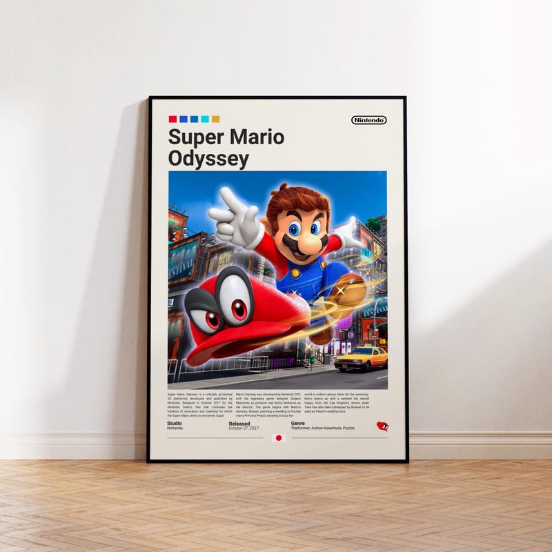Super Mario Poster - Etsy