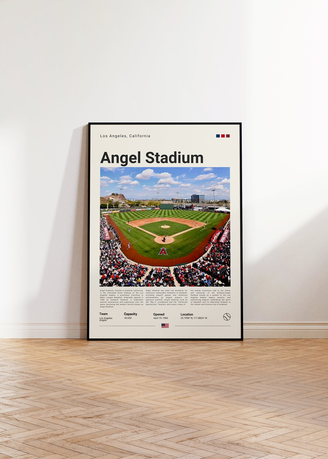 Los Angeles Angels Poster, Angel Stadium Poster, Baseball Fans, Sports ...