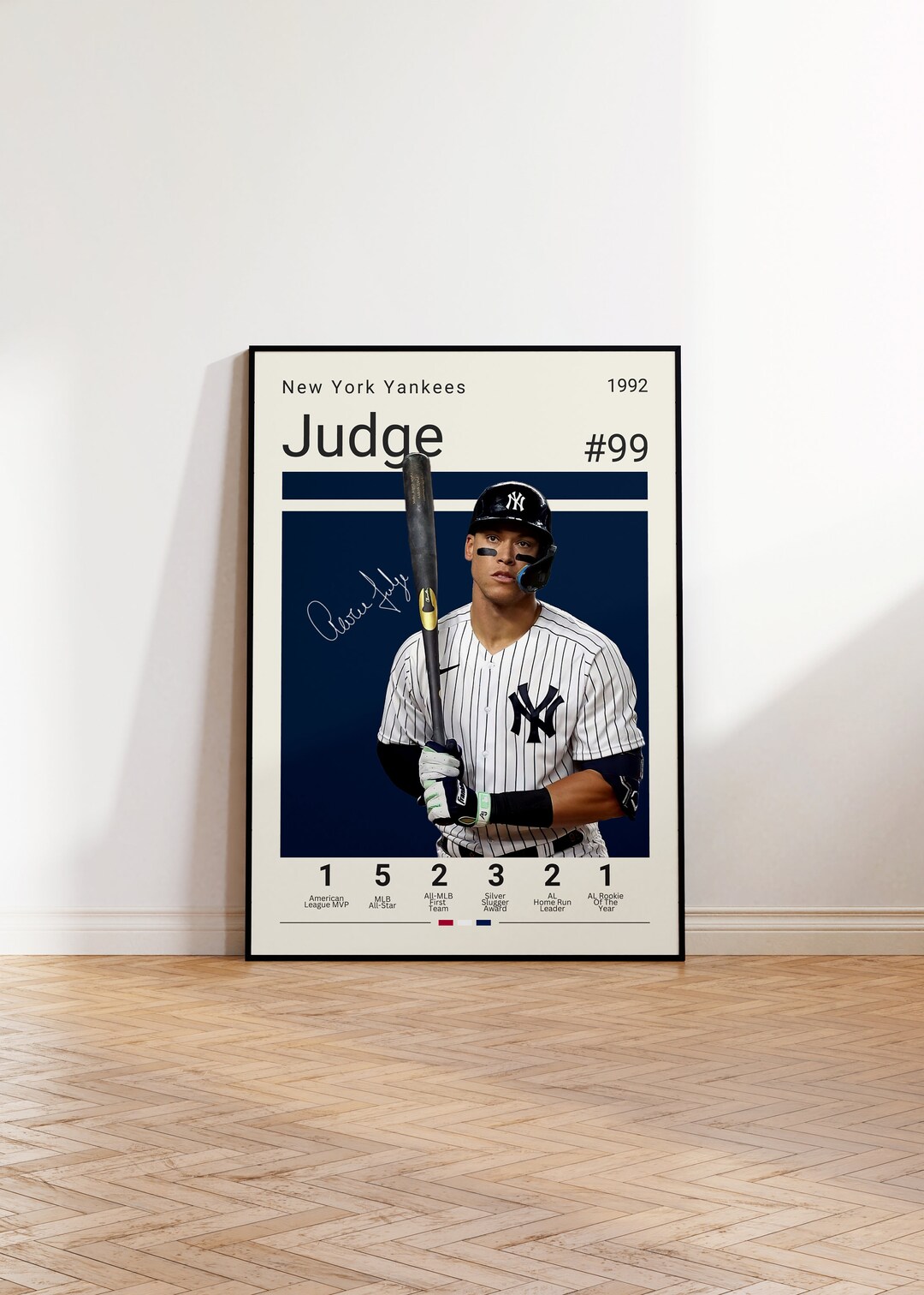 Aaron Judge Poster, New York Yankees Poster, Baseball Prints, Sports ...