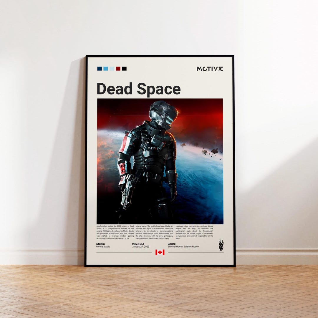 Dead Space Poster, Video Game Poster, Gift Dead Space Fan, Gamer Gift ...