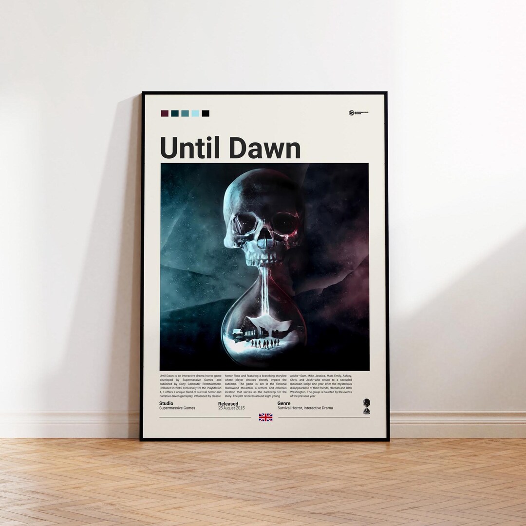 Until Dawn Poster, Video Game Poster, Gift for Until Dawn Fan, Gamer ...
