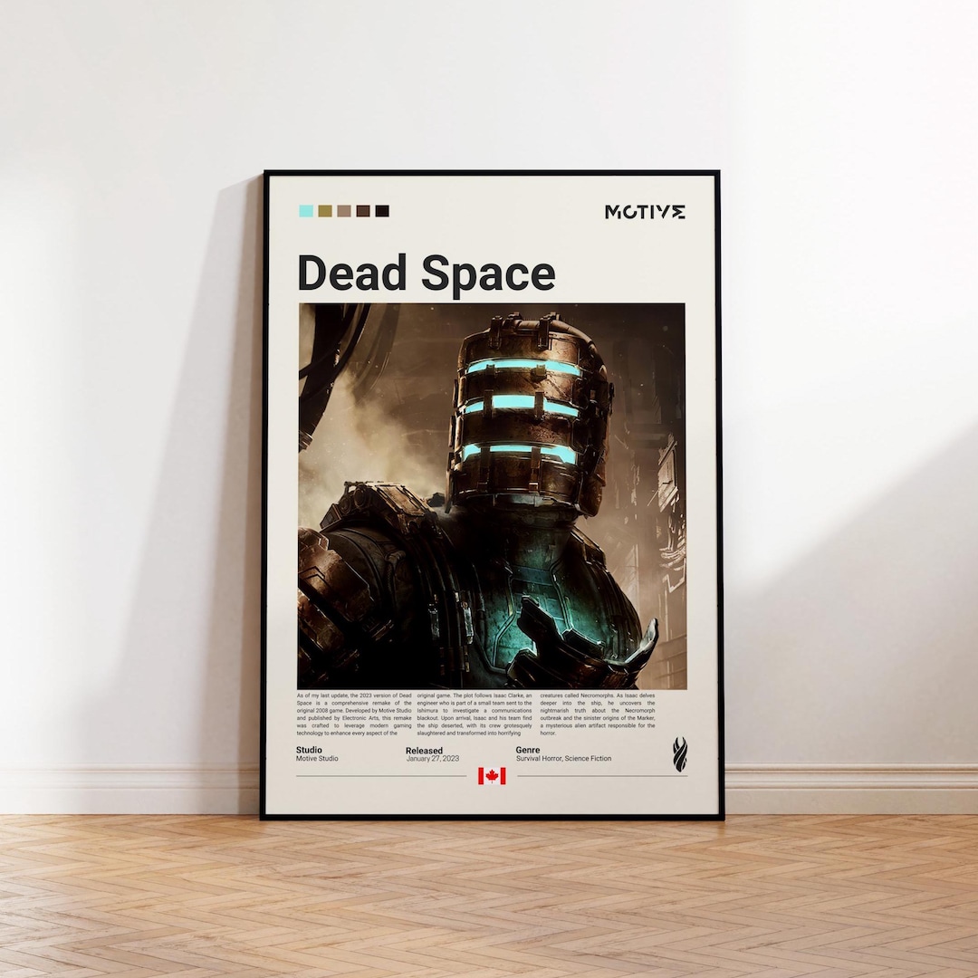 Dead Space Poster, Video Game Poster, Gift Dead Space Fan, Gamer Gift ...