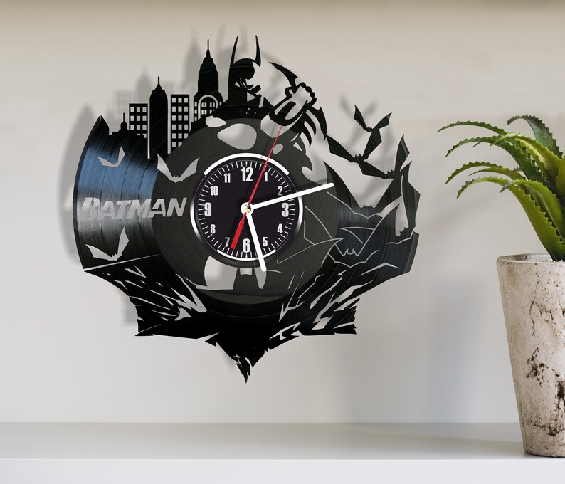 Superhero 9 Wall Clock Choose Your Design Vinyl Record Gift Idea Home ...