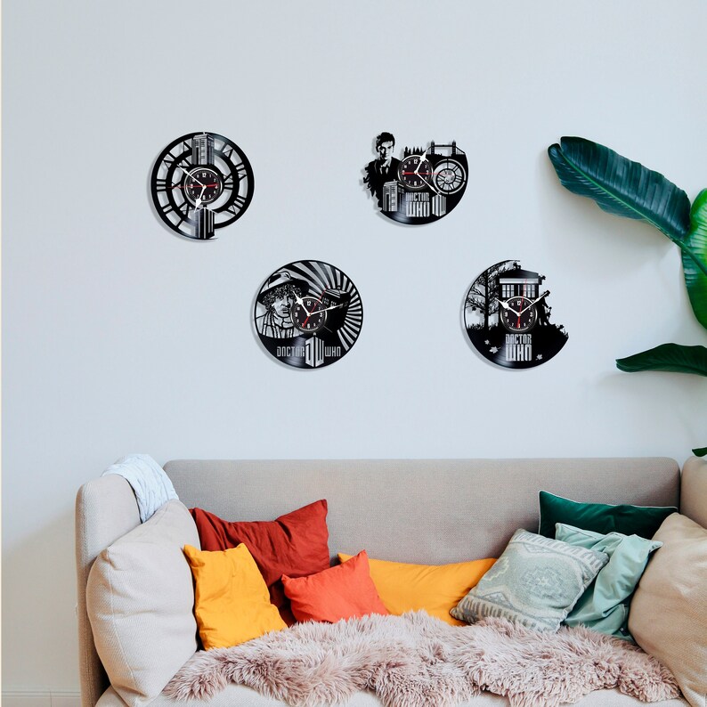 Doctor Who Wall Clock Choose Your Design Vinyl Record Gift Idea Home ...
