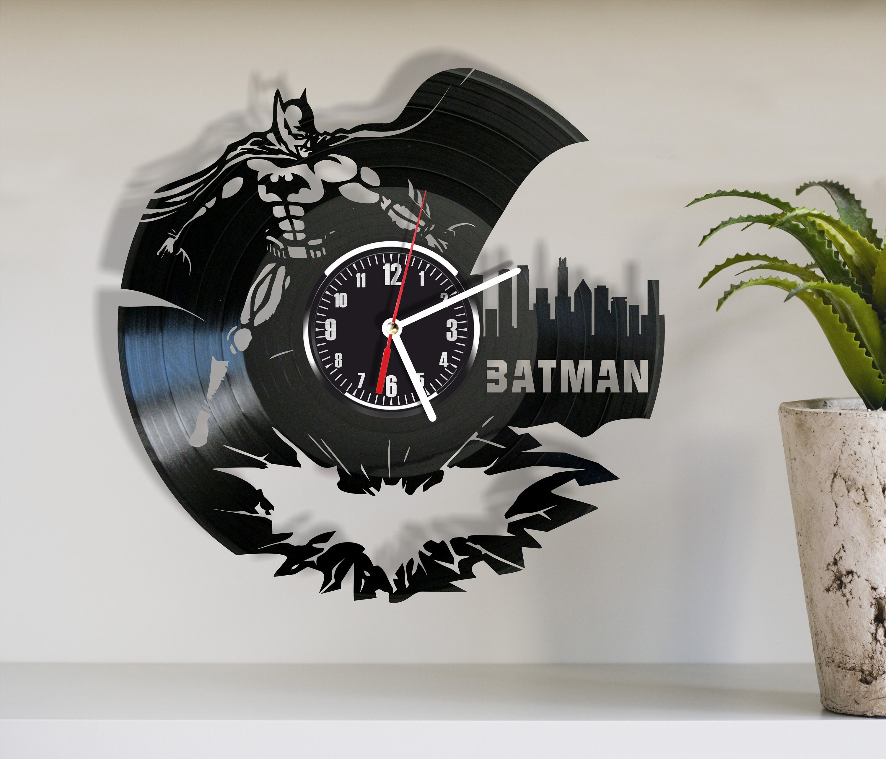Superhero 9 Wall Clock Choose Your Design Vinyl Record Gift Idea Home ...
