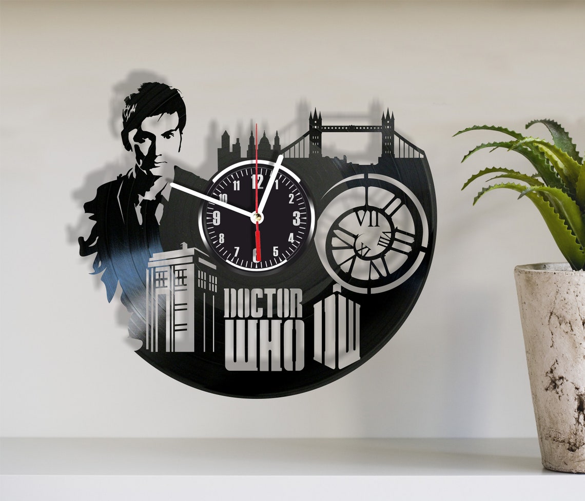 Doctor Who Wall Clock Choose Your Design Vinyl Record Gift Idea Home ...