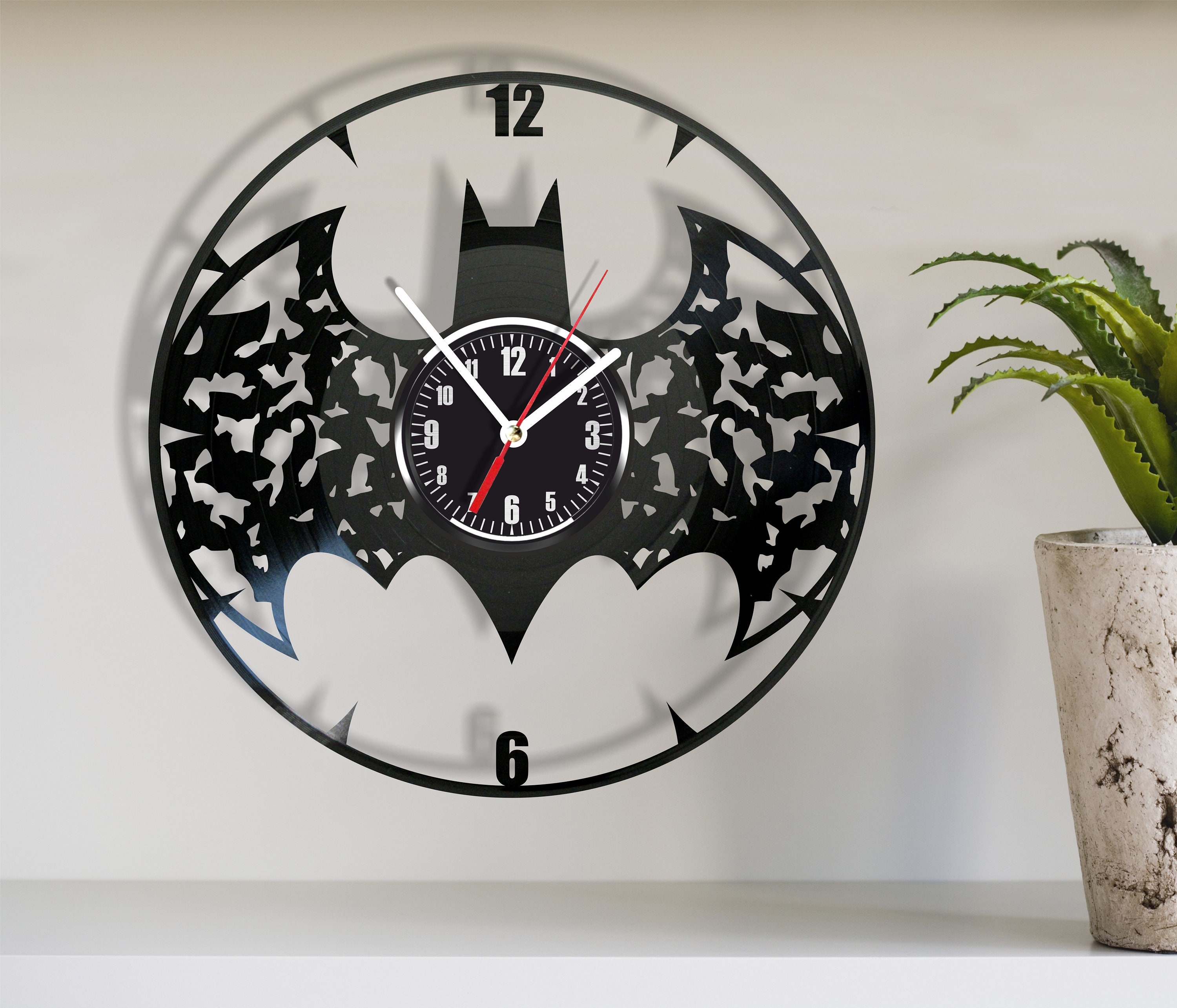 Superhero 9 Wall Clock Choose Your Design Vinyl Record Gift Idea Home ...