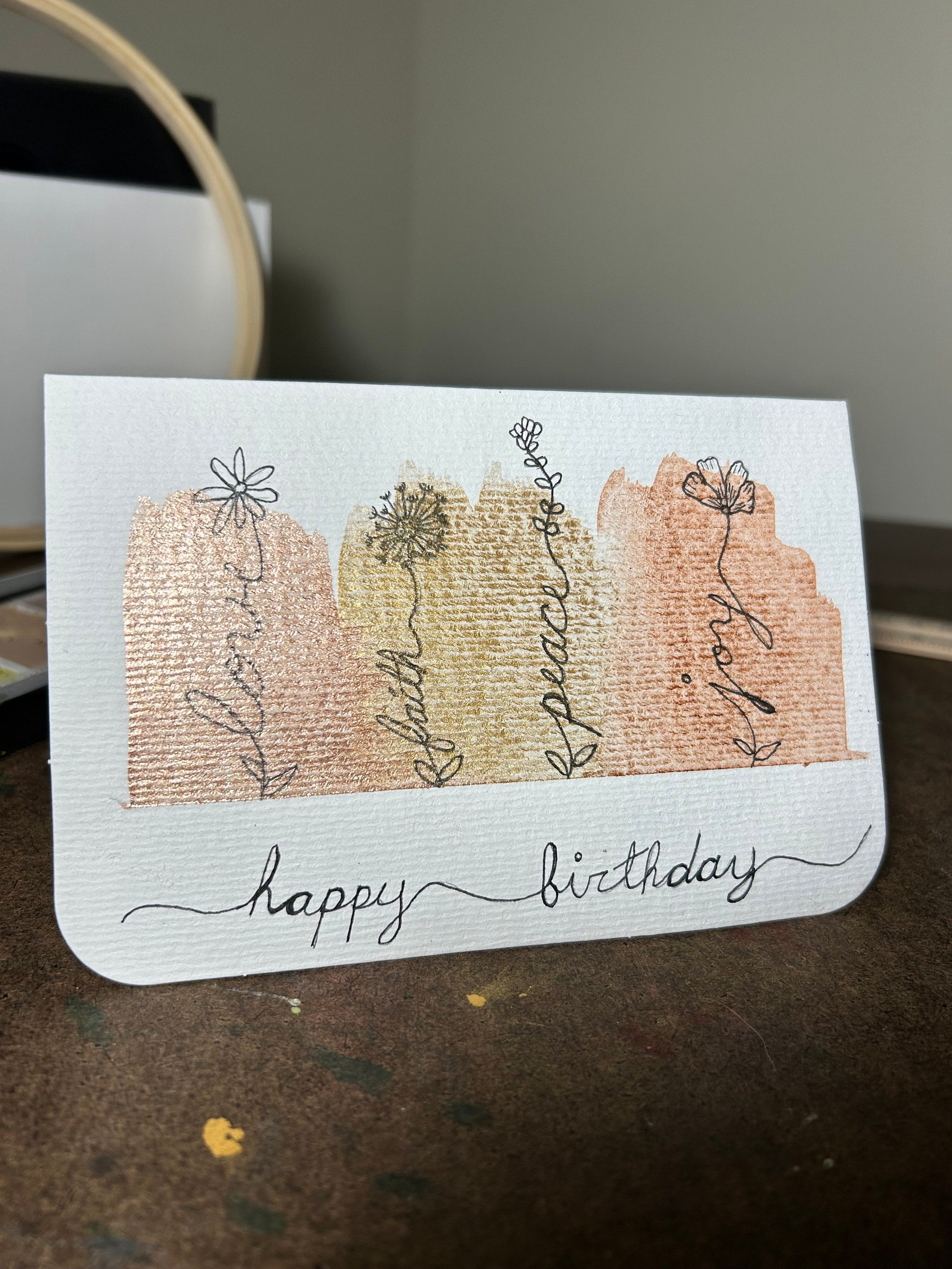 Watercolor Birthday Card - Etsy