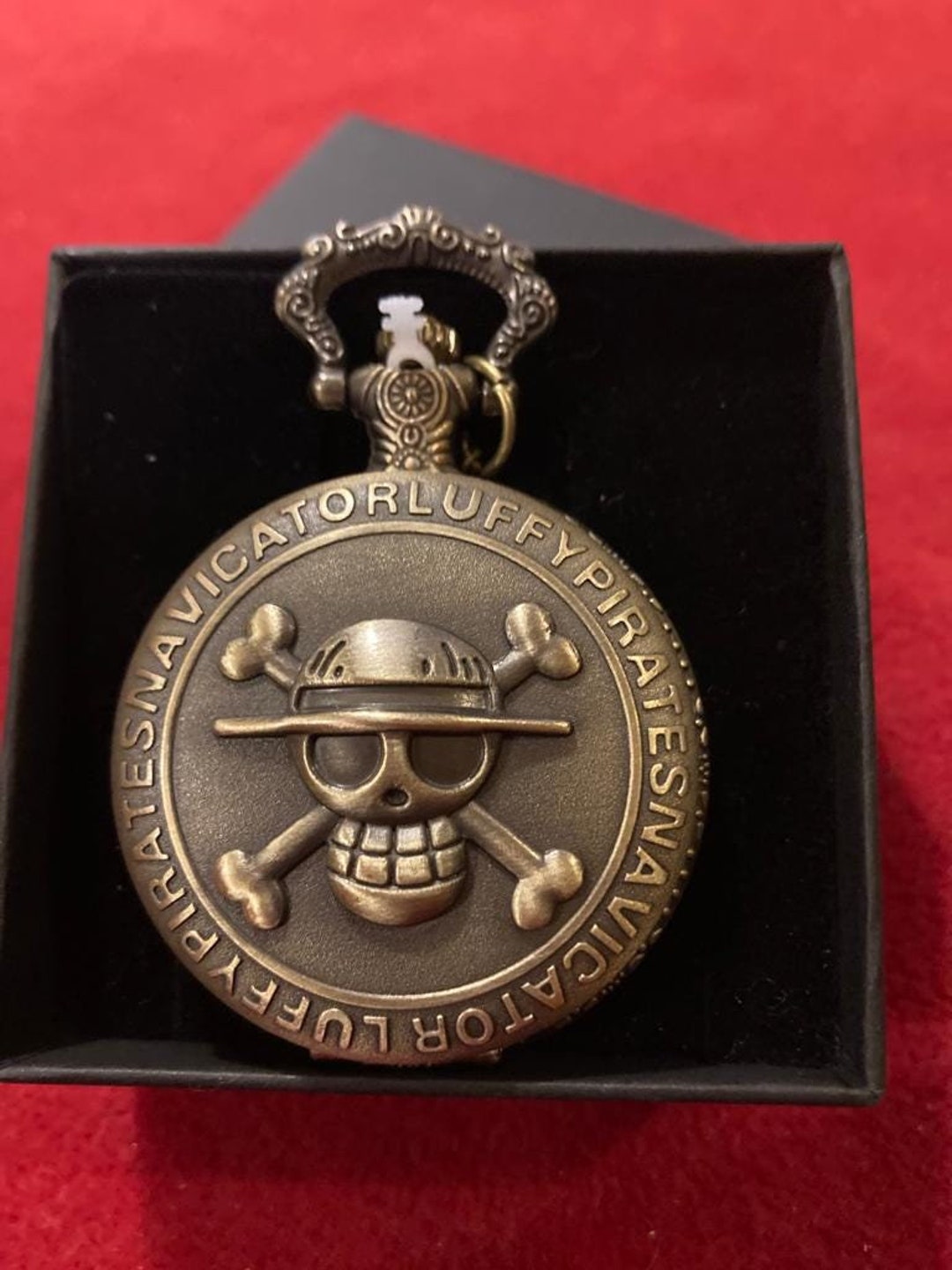 One Piece Pocket Watch for Gifting or Collecting. Skull Luffy - Etsy