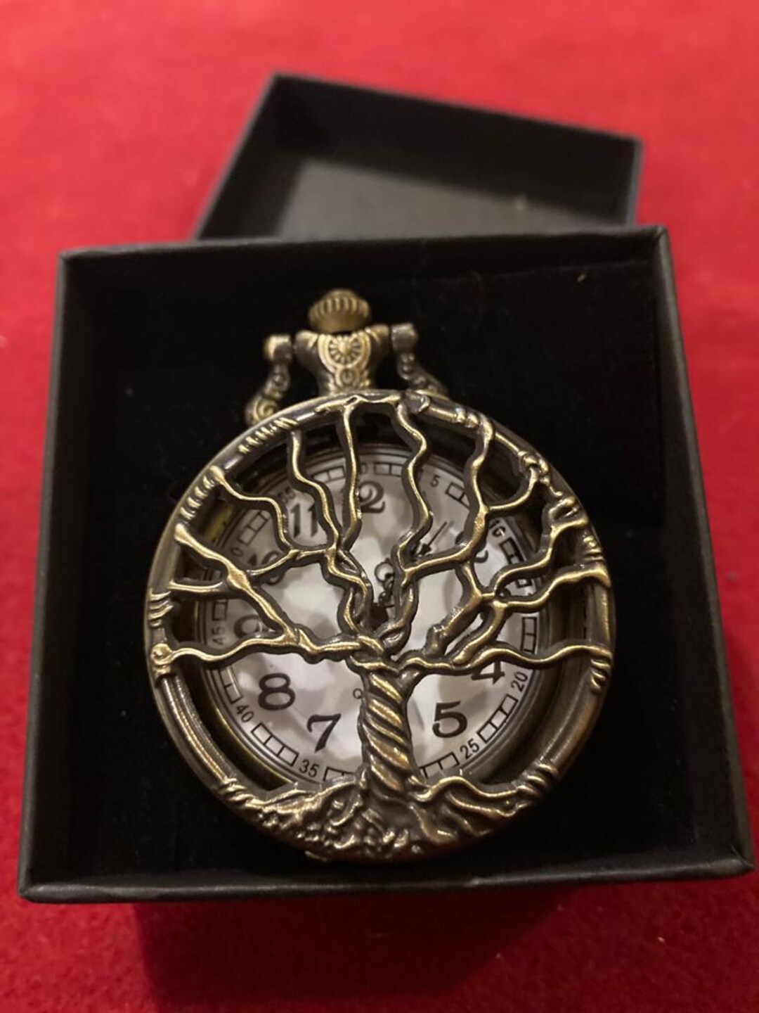 Yggdrasil Tree of Life Pocket Watch | Vintage Style | Jewelry Box ...