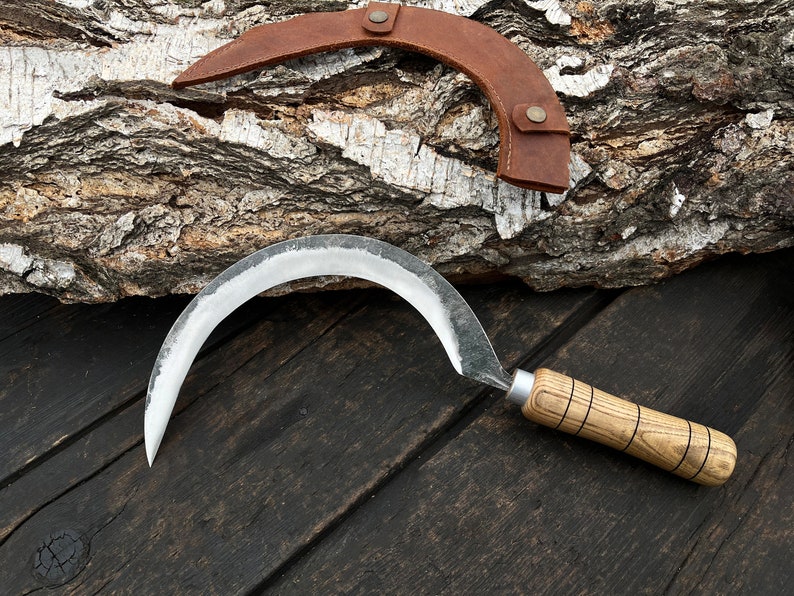 Forged Sickle for Collecting Herbs. Scythe for Harvesting. Scythe With ...