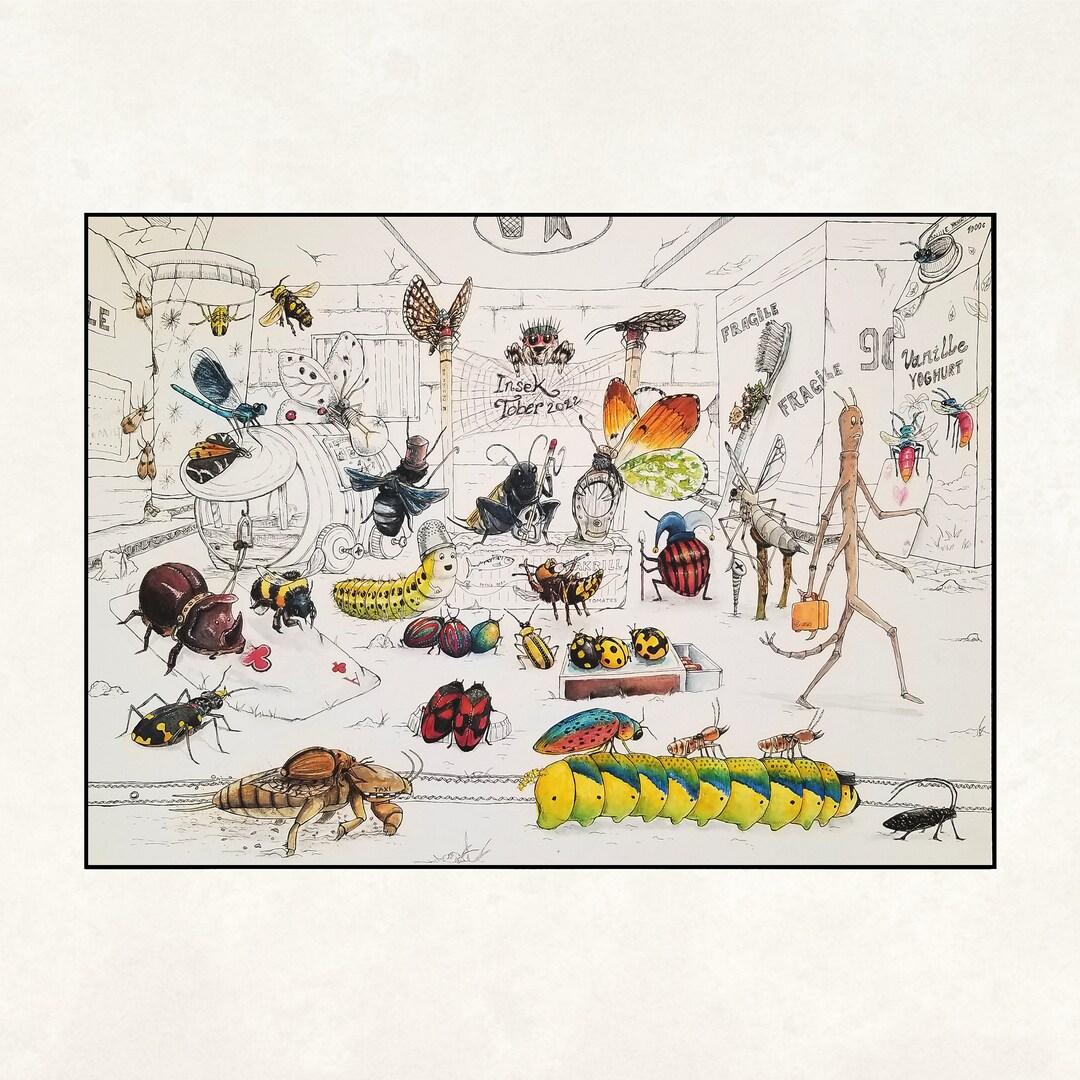INSECT CITY - Inktober - Etsy
