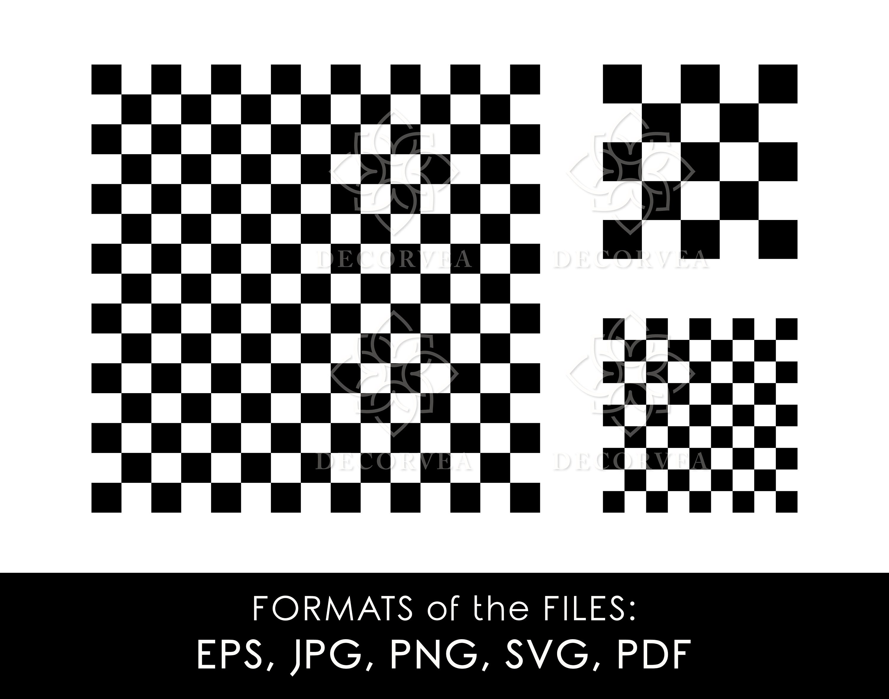 CHECKERED PATTERN Svg, Eps, Jpg, Png, Pdf, Checkered Pattern Clipart ...
