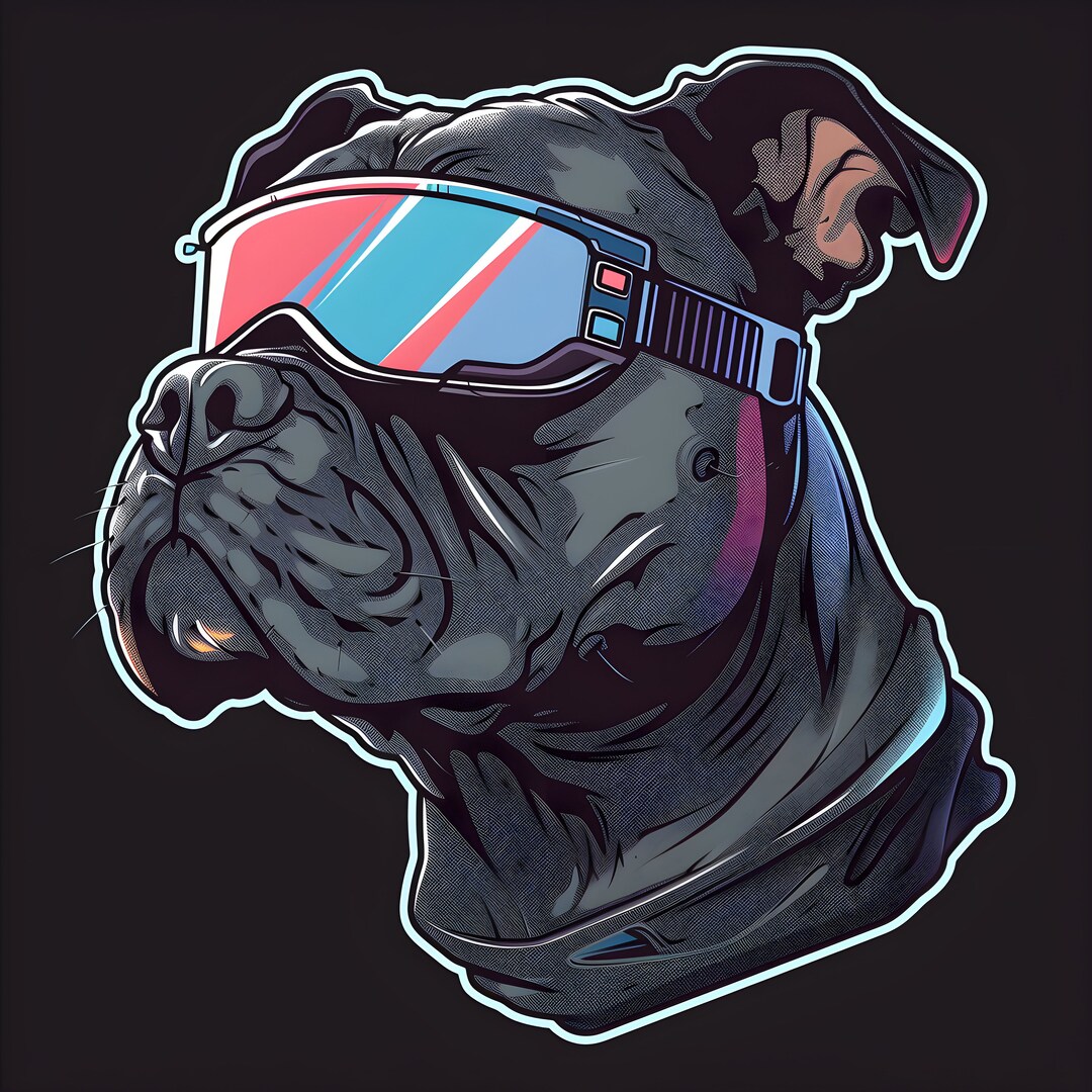 Cyberpunk Cane Corso Sticker - Car Decal - Window - Cooler Decal - Etsy