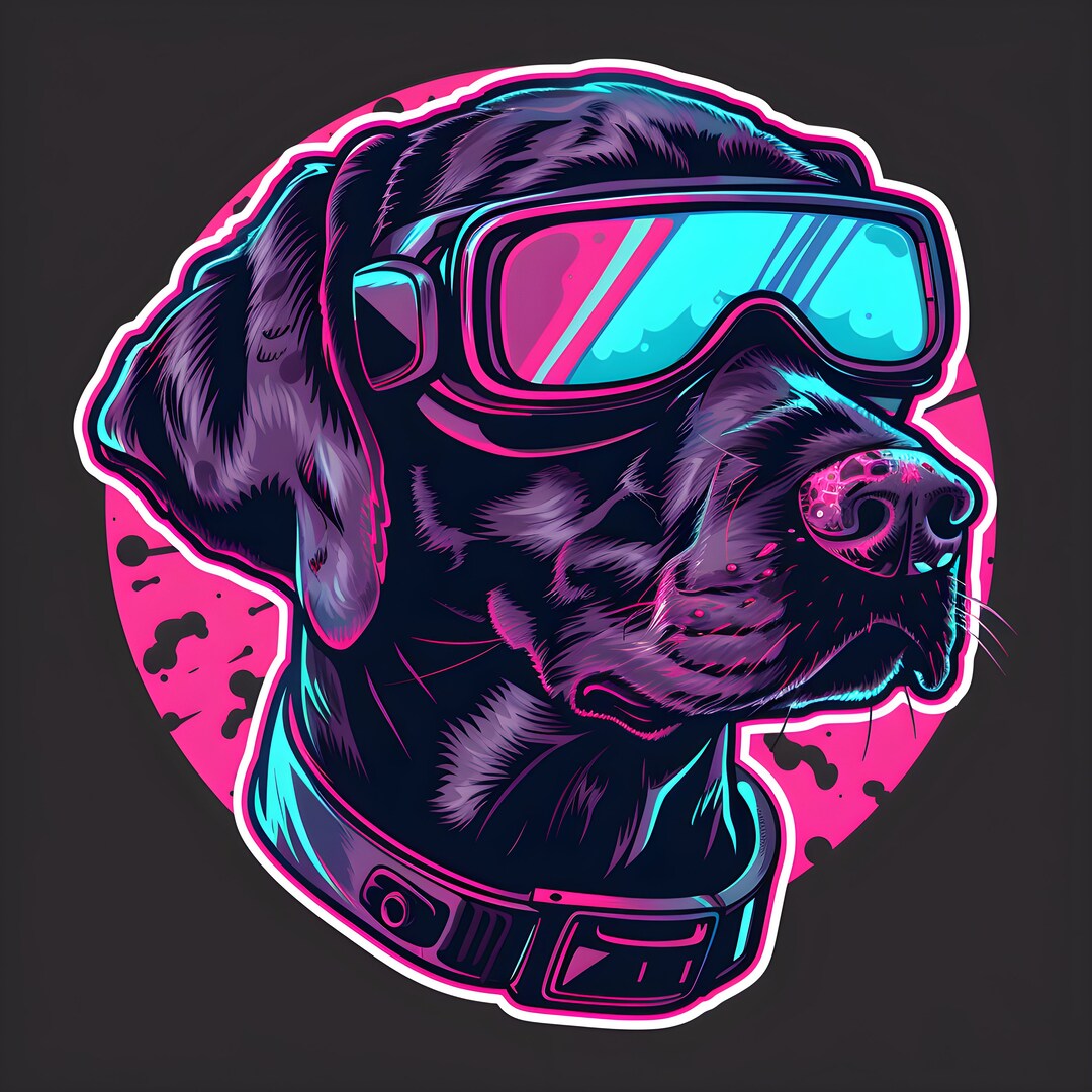 Cyberpunk German Shorthaired Pointer Sticker - German Shorthair Car ...