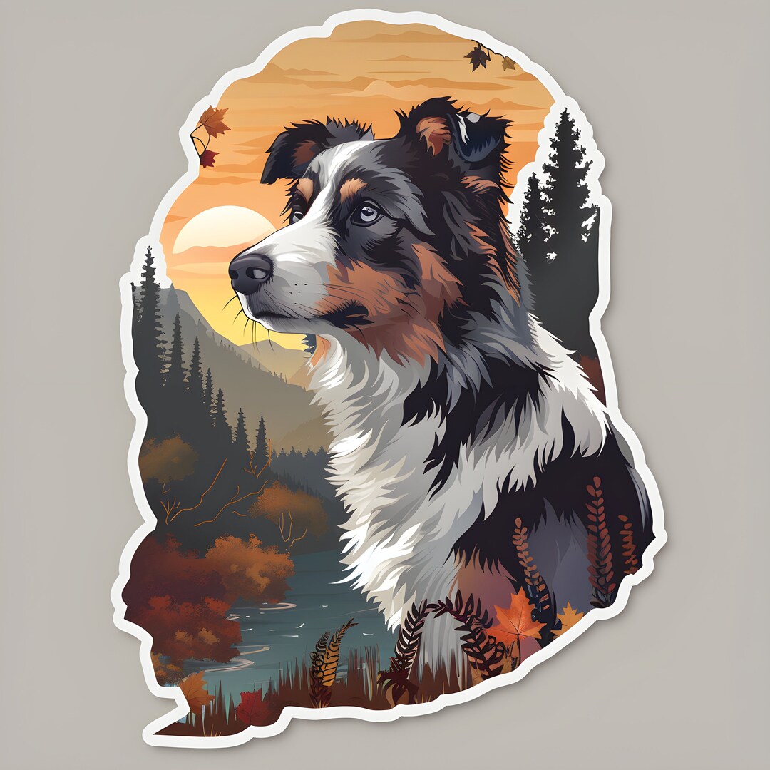 Australian Shepherd Wilderness Decal | Dog Lover Gifts | Shepherd ...