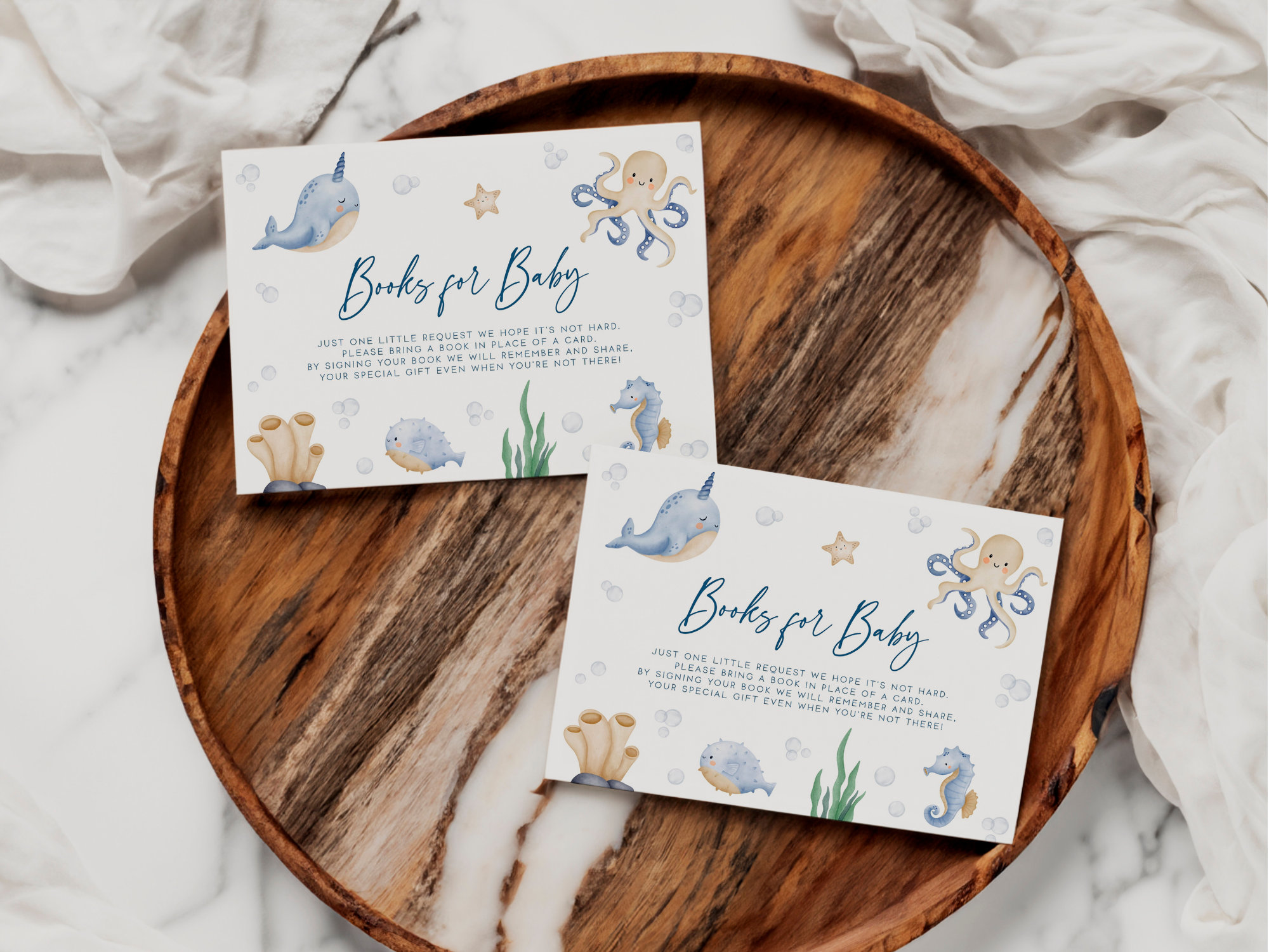 Ocean Baby Shower Bundle Under the Sea Baby Shower Bundle Editable ...