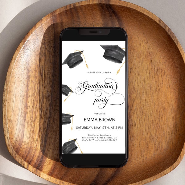 Virtual Graduation Invitation - Etsy