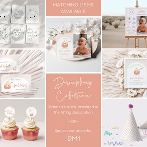 Dumpling 1st Birthday Welcome Sign Dim Sum First Birthday Welcome Board ...