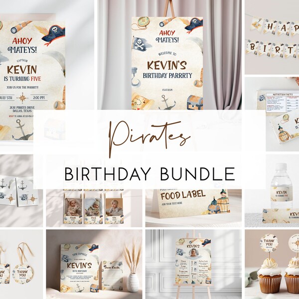 Pirate 1st Birthday - Etsy