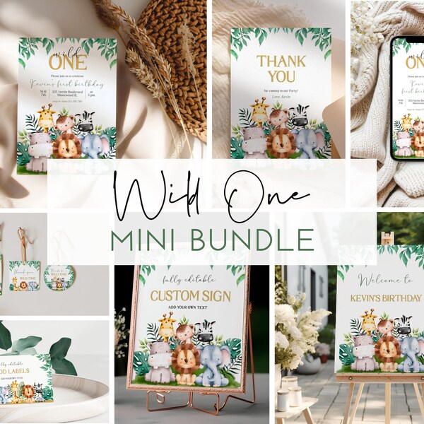 Wild One Birthday Bundle - Etsy
