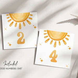 Editable Sunshine Baby Shower Games Bundle Retro Sun Baby Shower Game ...