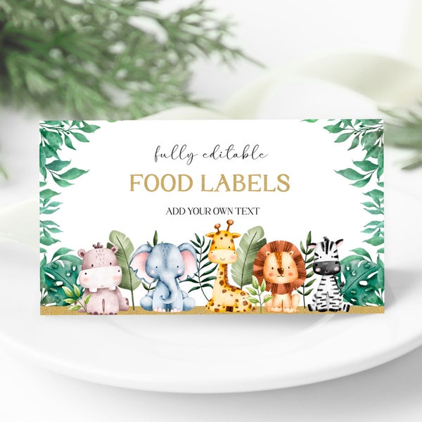 Jungle Labels - Etsy