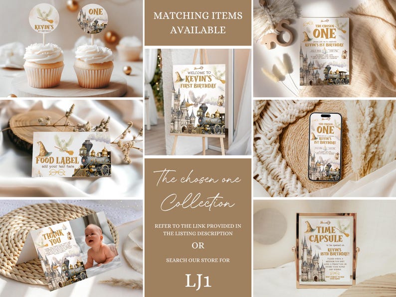 The Chosen One 1st Birthday Party Chips Bag, School of Magic Design ...