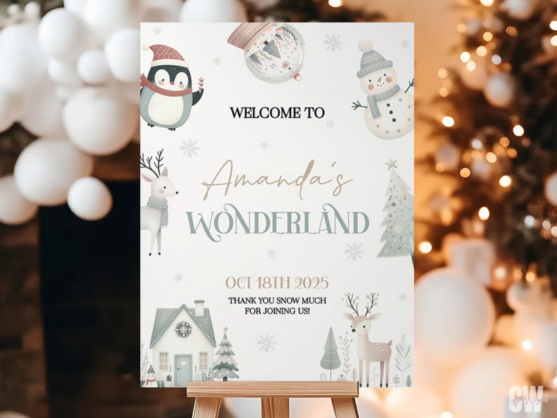 Winter Wonderland 1st Birthday Bundle, Winter Woodland First Birthday ...