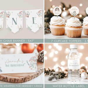 Winter Wonderland 1st Birthday Bundle, Winter Woodland First Birthday ...