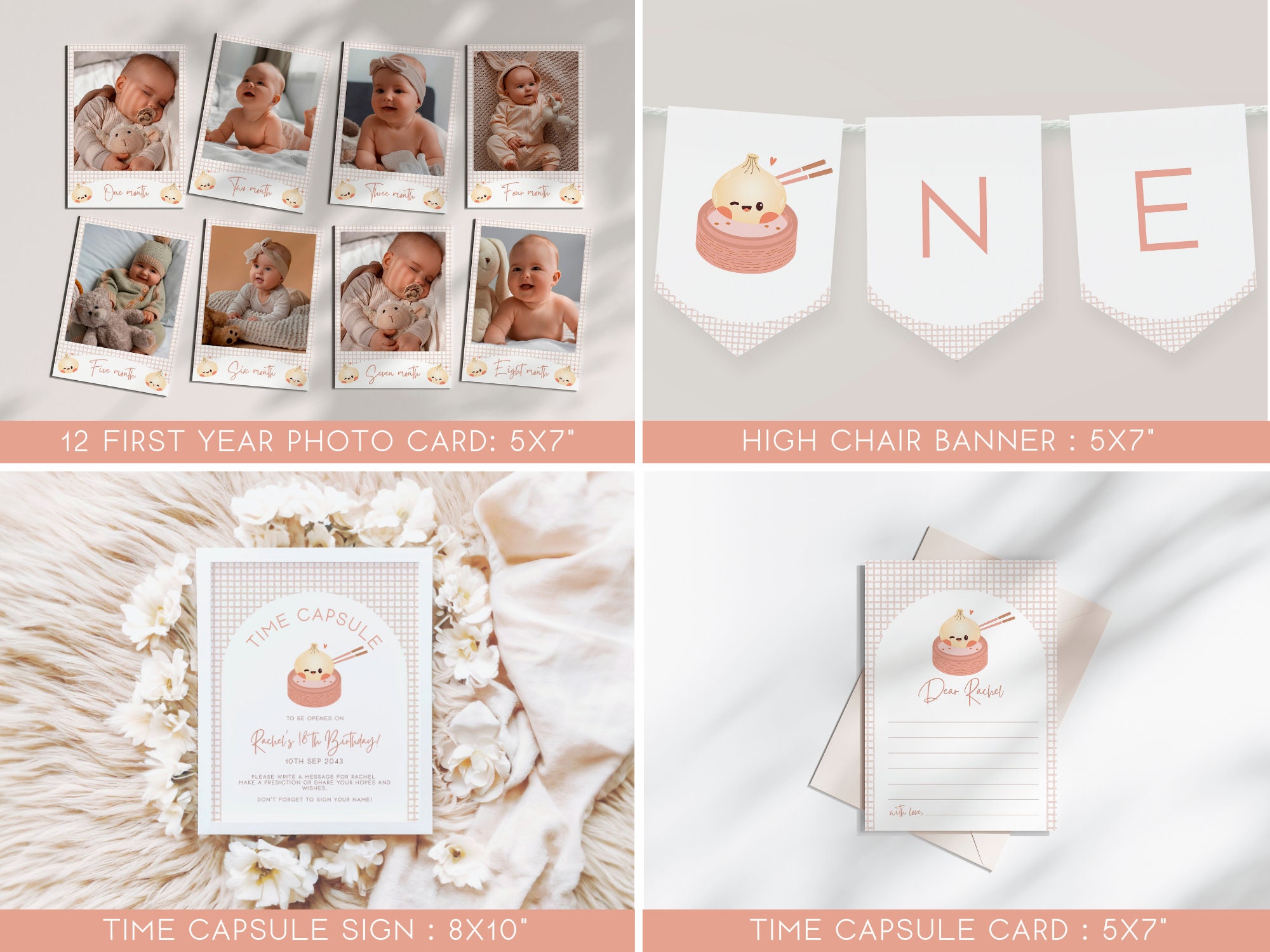 Dumpling Birthday Invitation Bundle Dim Sum Birthday Bundle Little ...