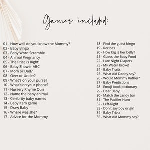 Editable Beach Baby Shower Games Bundle Coastal Games Bundle Waves Baby ...