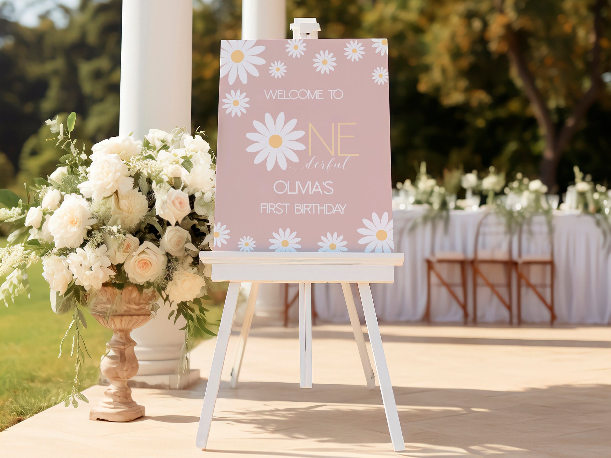 Daisy First Birthday Invitation Bundle Daisy 1st Birthday Bundle Retro ...