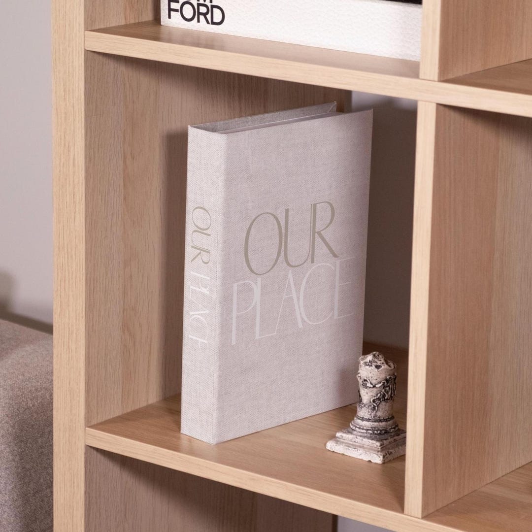 Our Place Book Box : Beige MDF & Hard Cardboard Decorative Faux Book ...